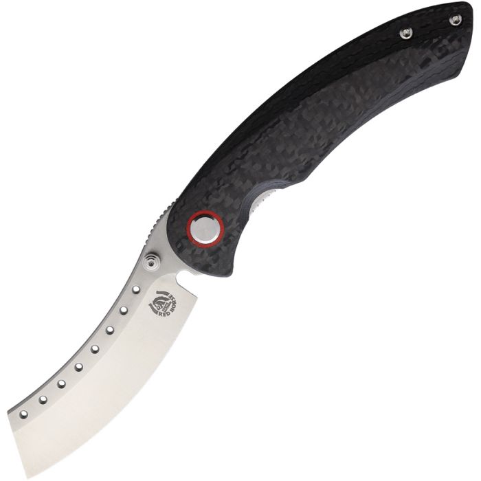 RH08 Red Horse Knife Works Hell Razor Linerlock Twill CF Knives ...